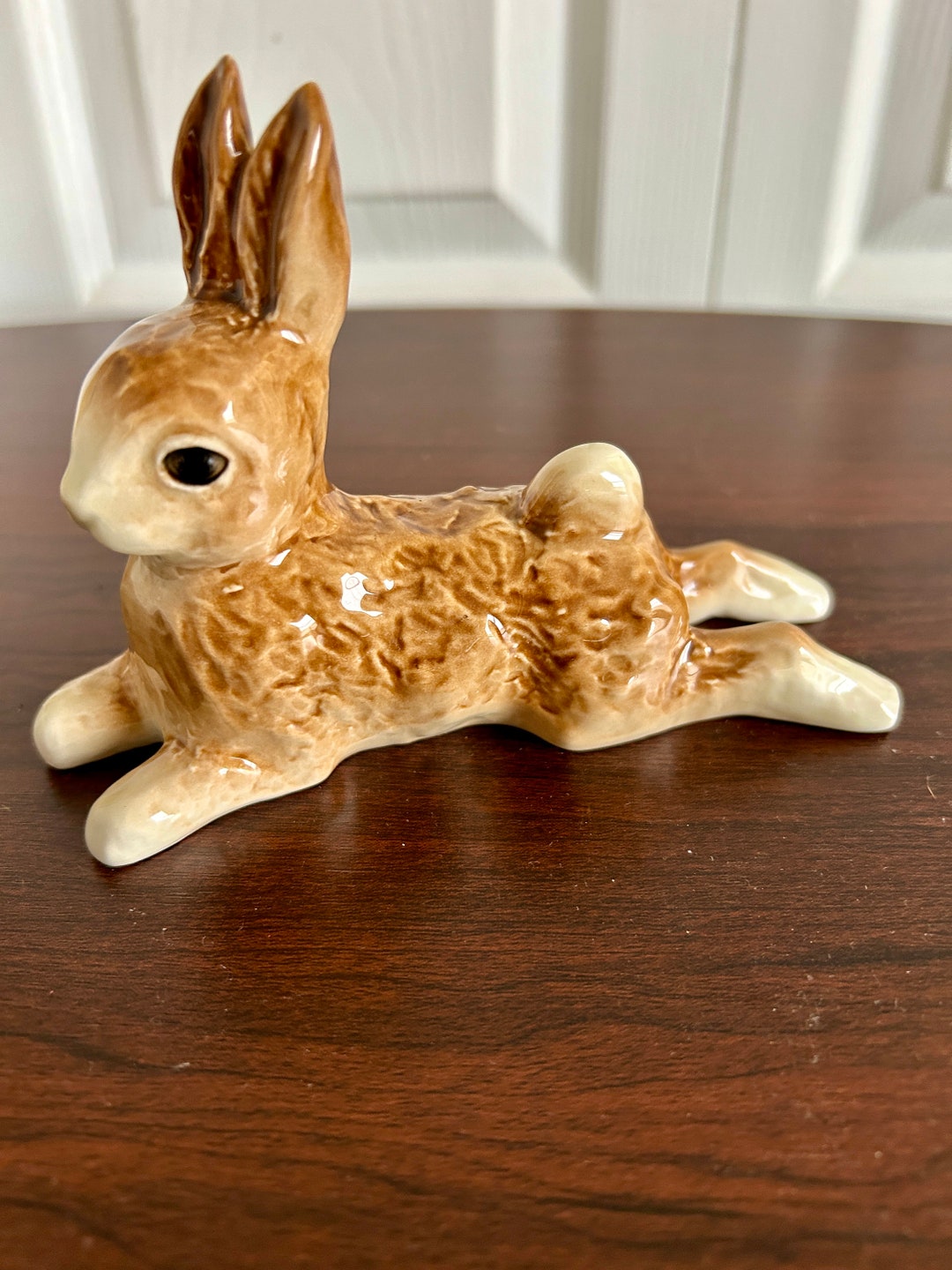 Vintage Large Goebel Rabbit Figurine- W Germany- Hand Painted Bunny ...