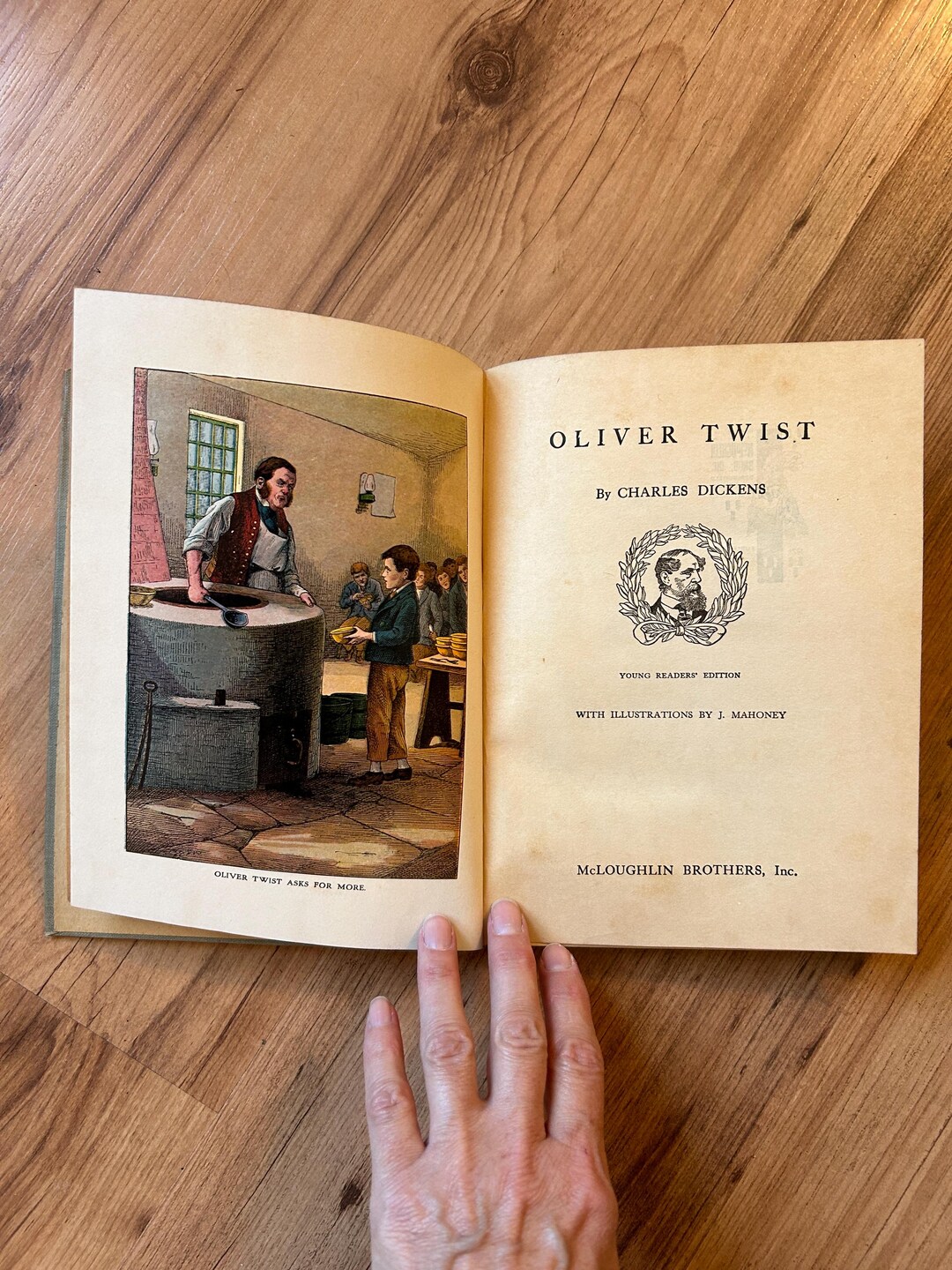 Vintage Children's Book Oliver Twist by Charles Dickens - Young Readers ...