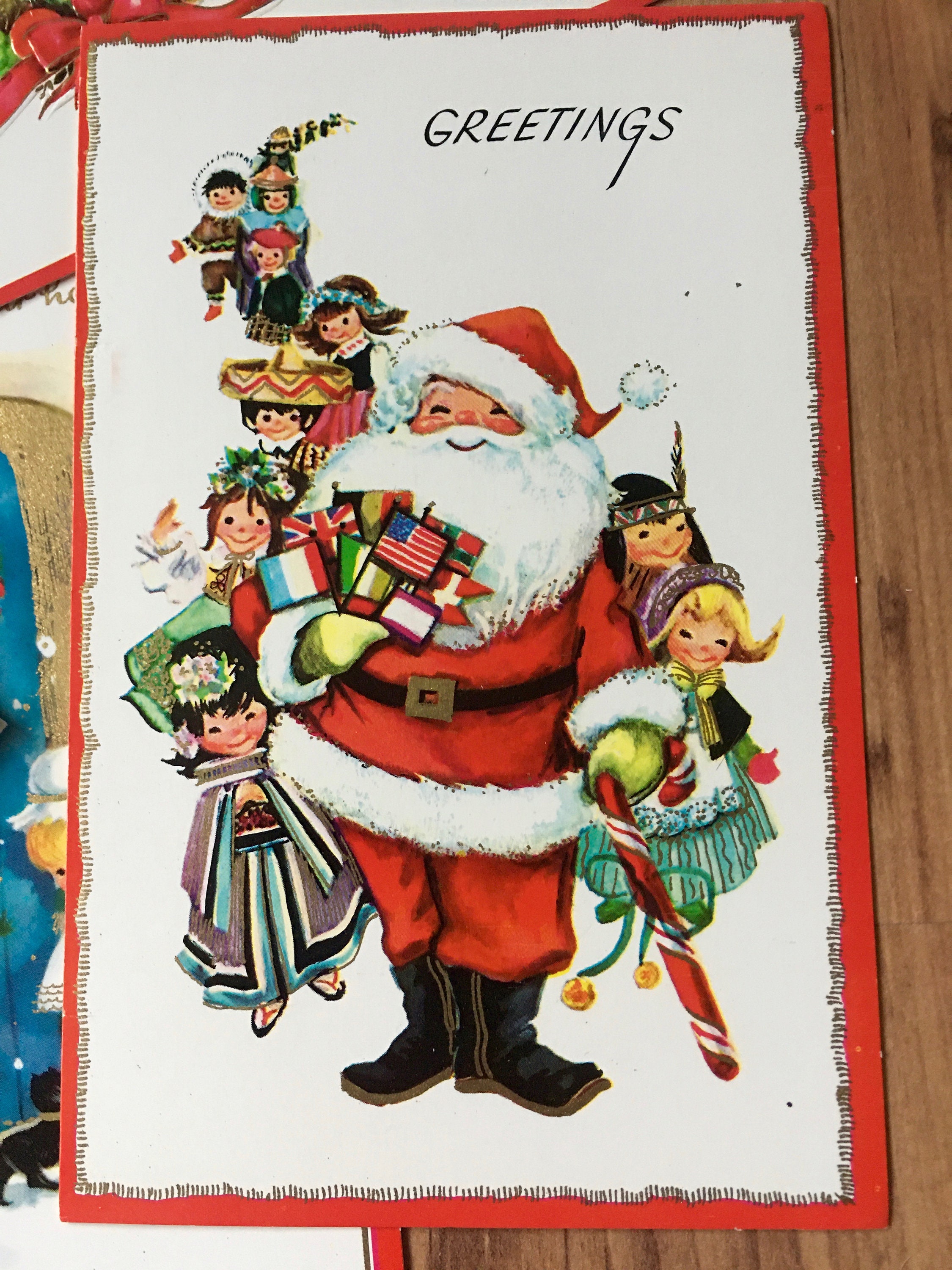 Vintage Christmas Cards Vintage Famous Artist Studios | Etsy