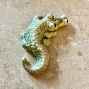 Vintage Ceramic Alligator- Alligator Plant Decor- Alligator Souvenir ...