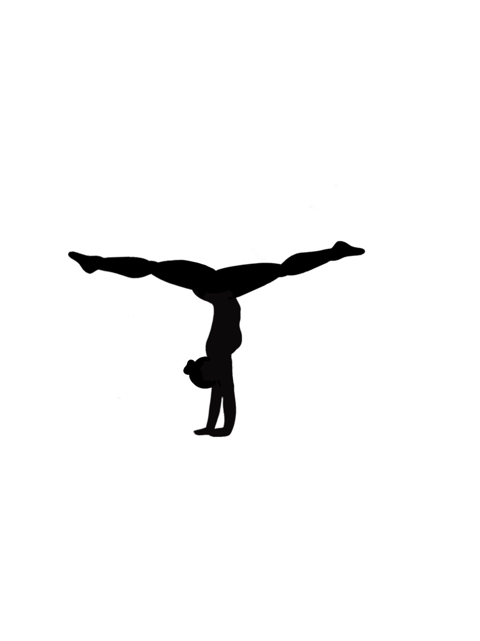 Stag Handstand Silhouette