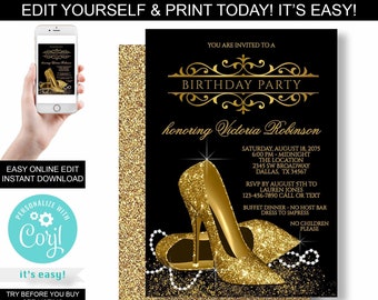 Shoe invitations | Etsy