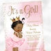 African Princess Baby Shower Invitation, Pink Gold Princess Baby Shower ...
