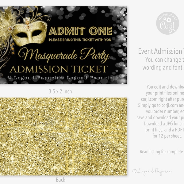 Prom Ticket - Etsy