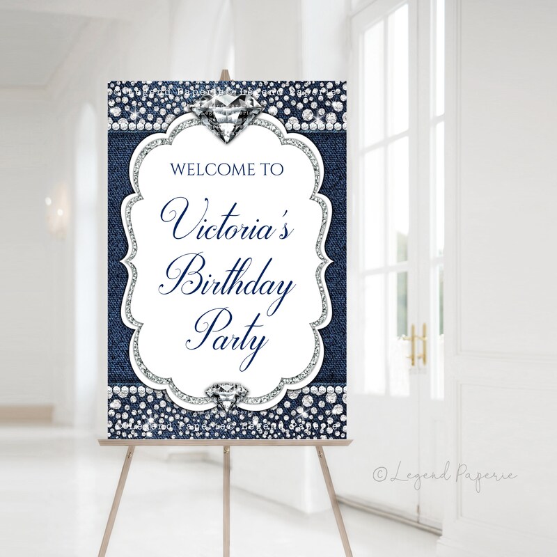 Denim Party Decor - Etsy