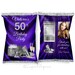 Womans Purple Silver Birthday Party Chip Bag Wrappers, Womans Chip Bag ...