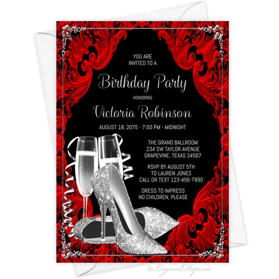 Plantillas De Invitaciones Para Inauguración De La Casa Con Tacones Altos