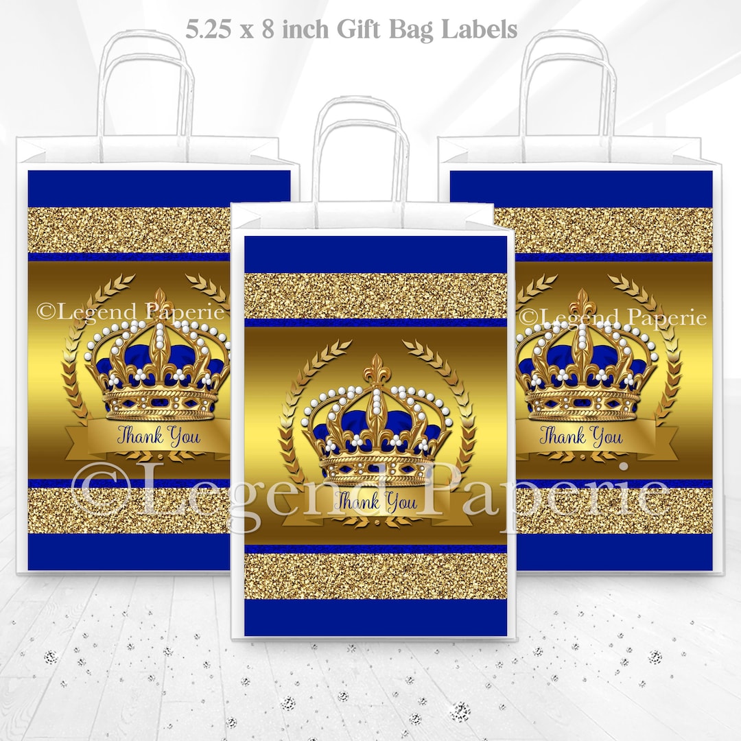 Prince Favor Bag Label,prince Gift Bag Deocration,princegift Bags ...