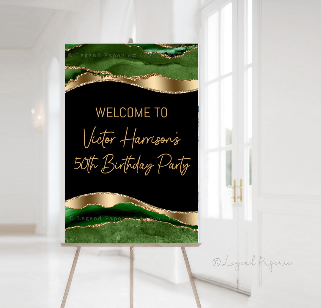 Mans Birthday Party Welcome Sign,mens Birthday Party Welcome Sign,mans ...
