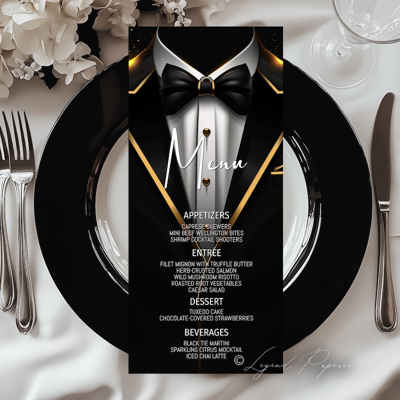 Gold Menu - Etsy