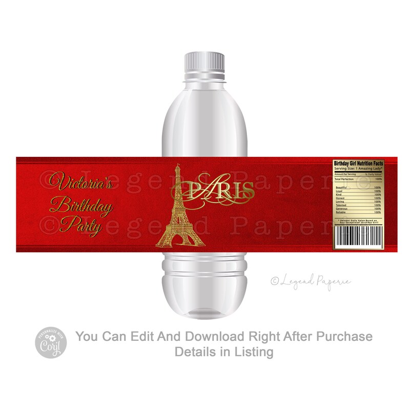Paris Labels - Etsy