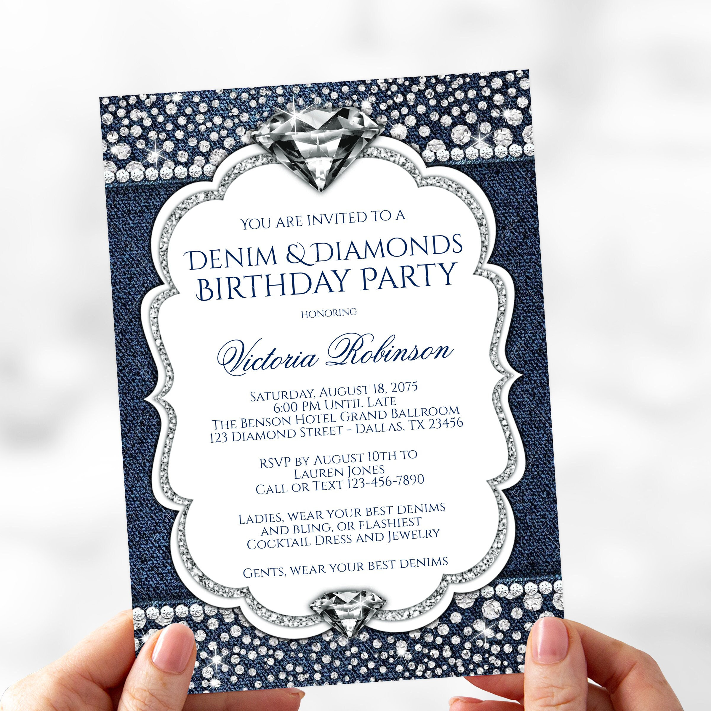 Denim And Diamonds Party