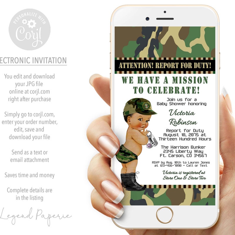 Army Baby Shower - Etsy