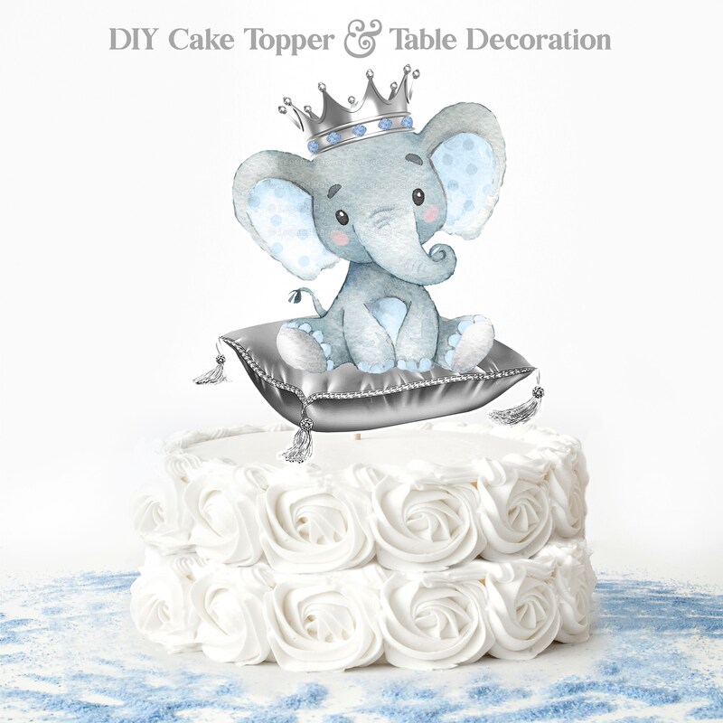 Baby Elephant Cake Topper - Etsy