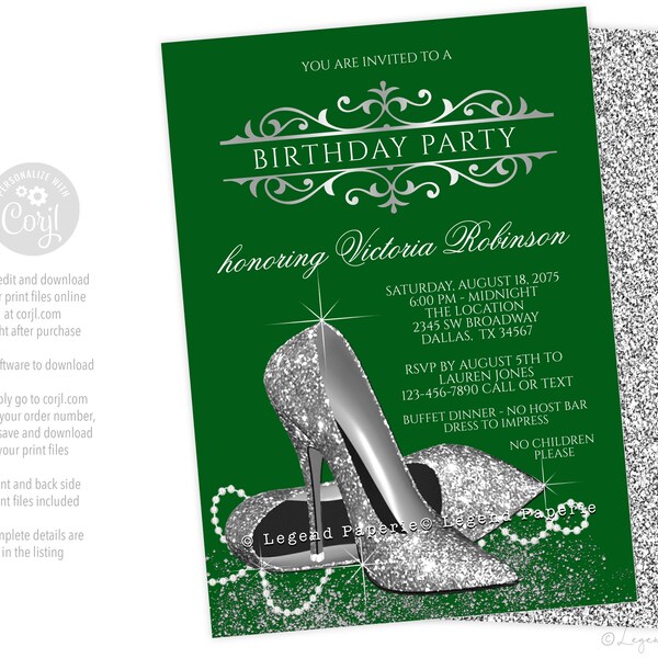 Shoe Invitations - Etsy