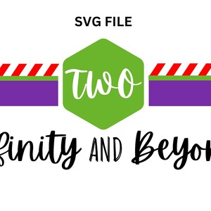 Two Infinity and Beyond Graphic | Cut-out | Toddler Birthday Image - Etsy
