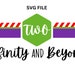Two Infinity and Beyond Graphic | Cut-out | Toddler Birthday Image - Etsy