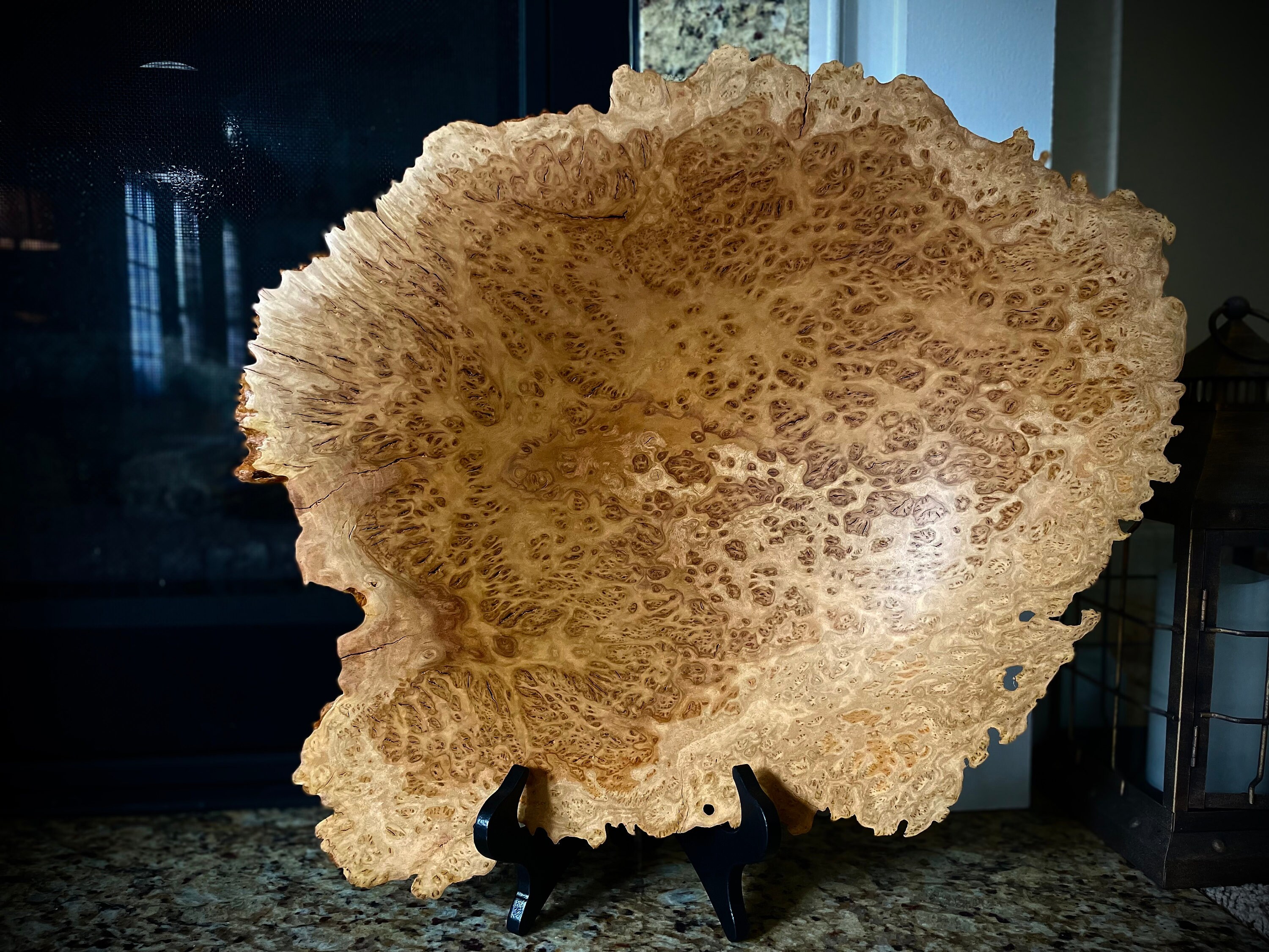 Yellow Box Burl Live Edge Bowl Centerpiece - Etsy