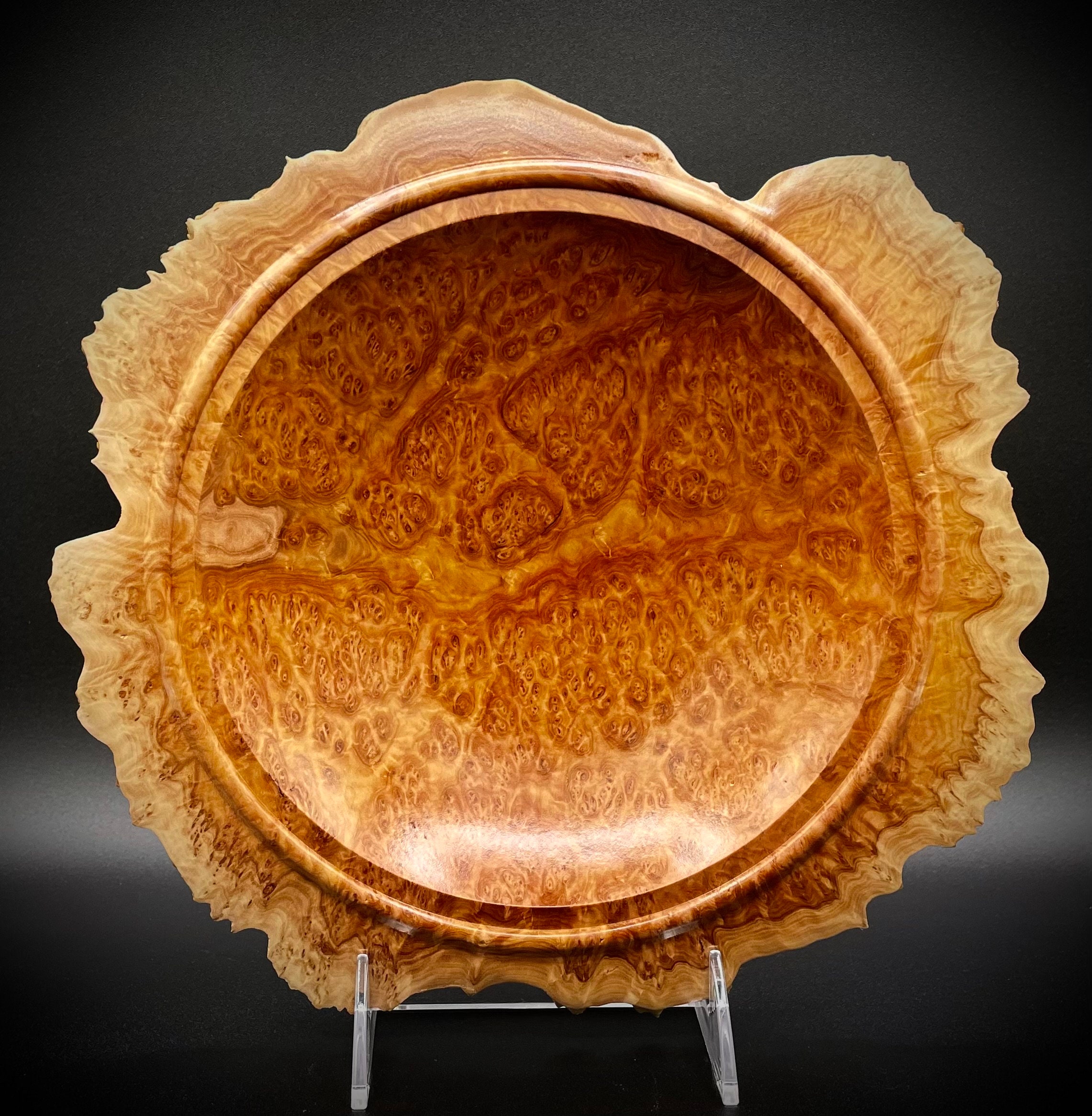 Live Edge Corrugata Wood Burl Bowl - Etsy