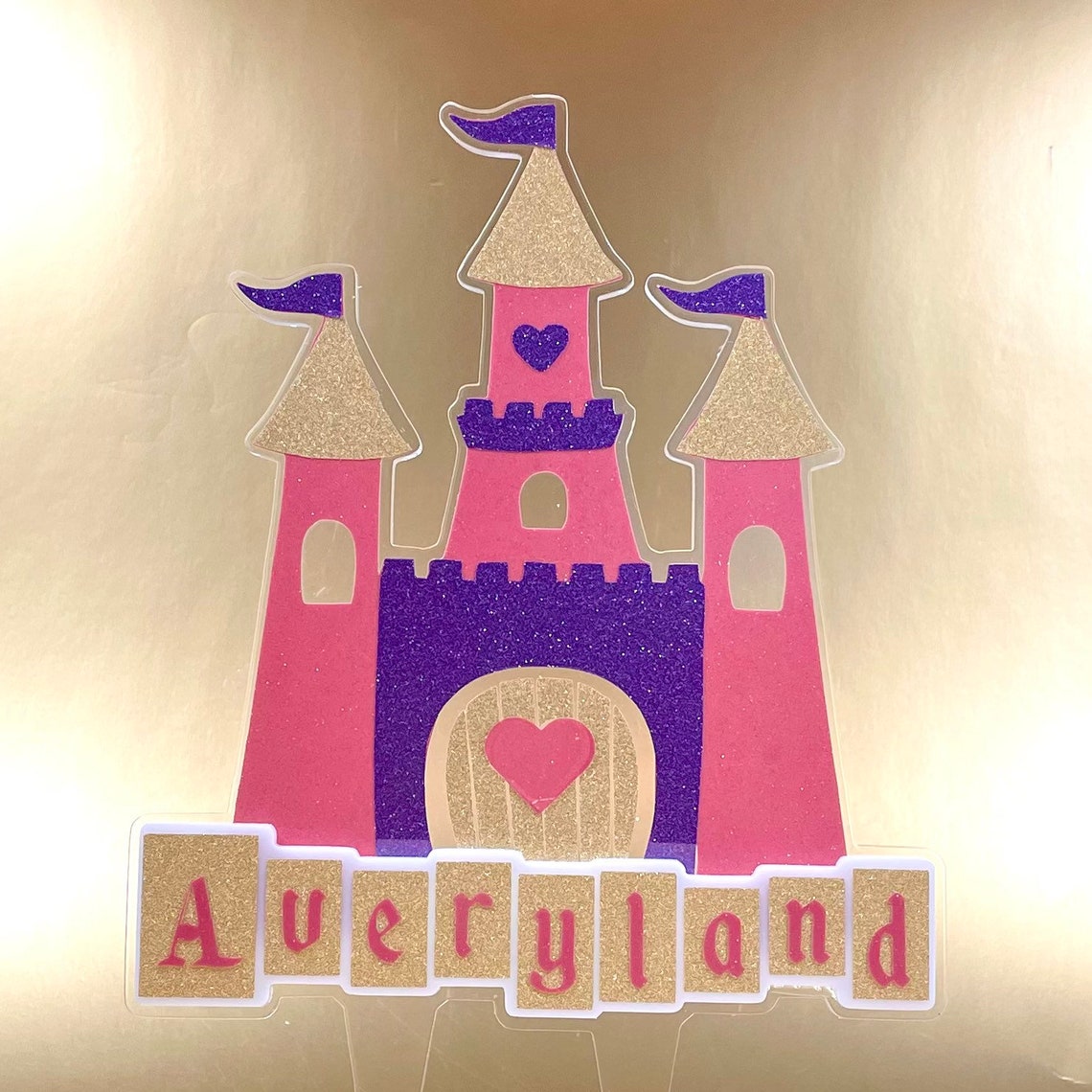 Personalized Acrylic Cake Topper | Custom Birthday, Wedding Decor - Etsy