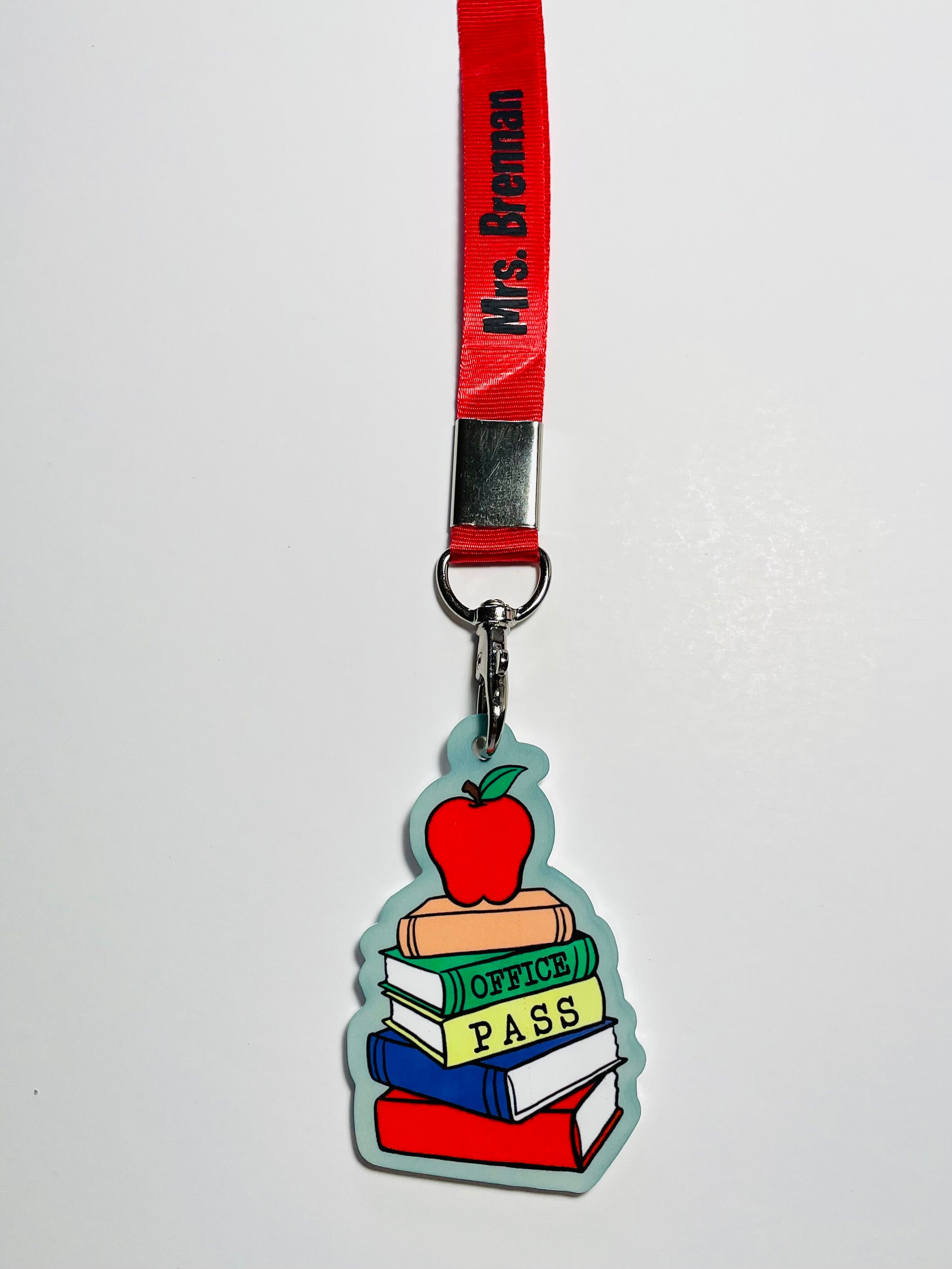 Elementary School Hall Pass on Personalized Lanyard - Etsy