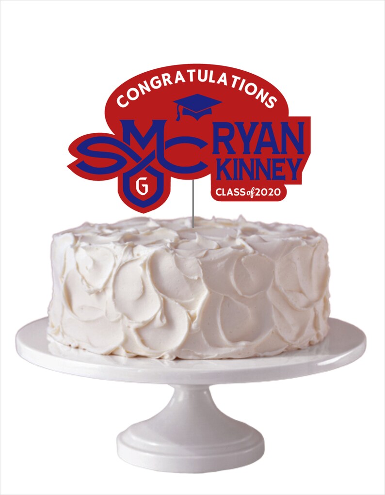 Personalized Graduation Cake Topper Custom Designed With - Etsy