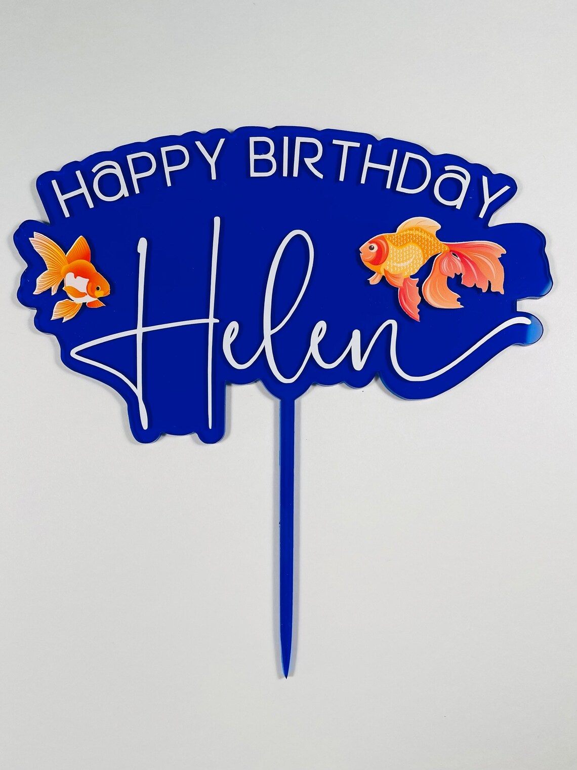 Personalized Acrylic Cake Topper | Custom Birthday, Wedding Decor - Etsy