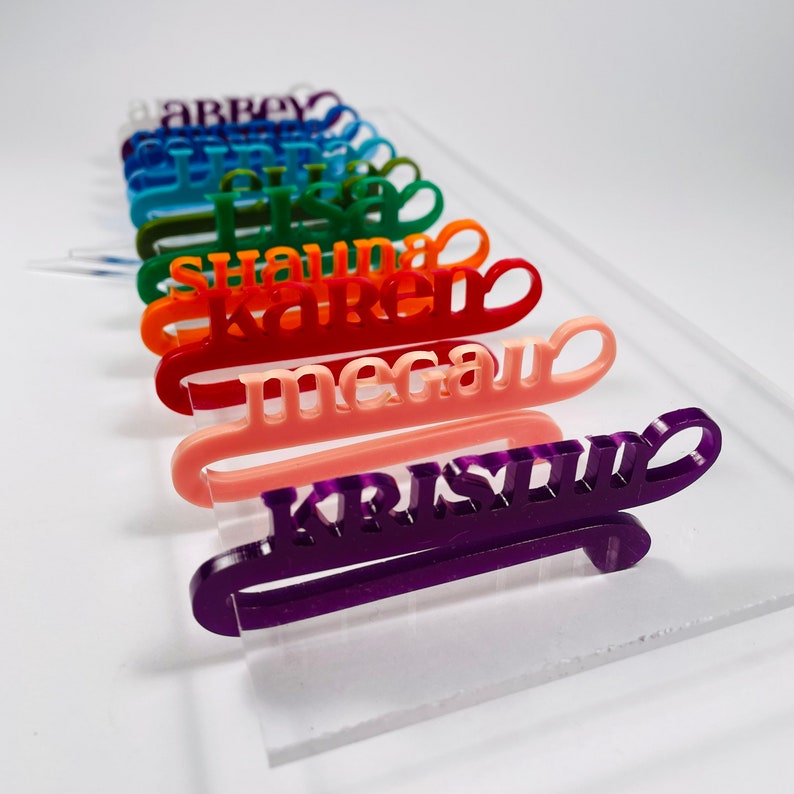 Acrylic Name Drink Markers Custom Drink Markers - Etsy
