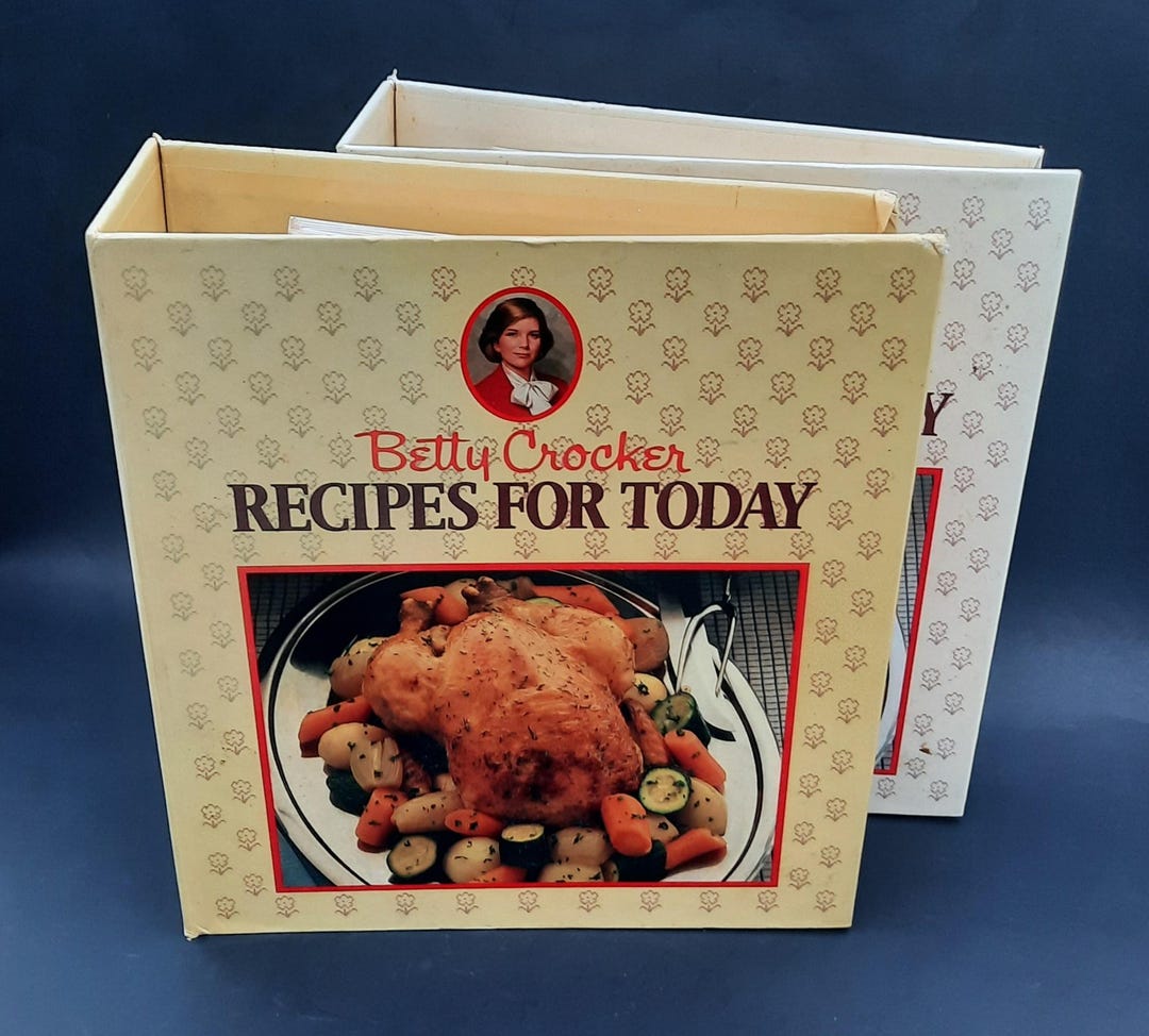 Betty Crocker Recipes for Today 2 Pc Binder Set Full of Recipes 1986 ...