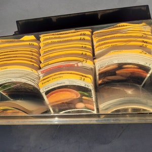 Vintage Cardmark Recipe Cards in Lucite Box Cookbook - Etsy