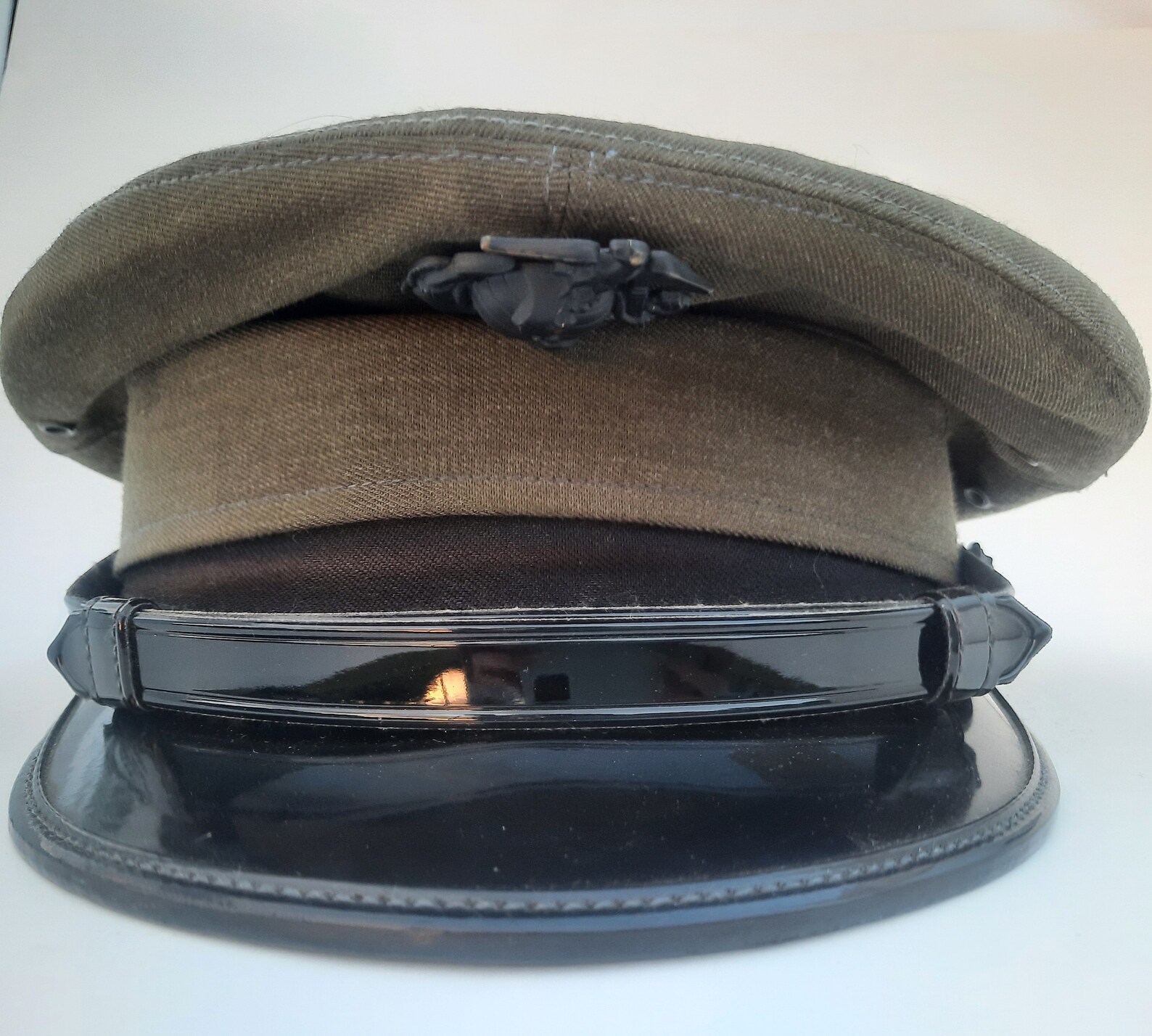 USMC Marine Corps Officers Cap Hat WW2 Era Vintage - Etsy