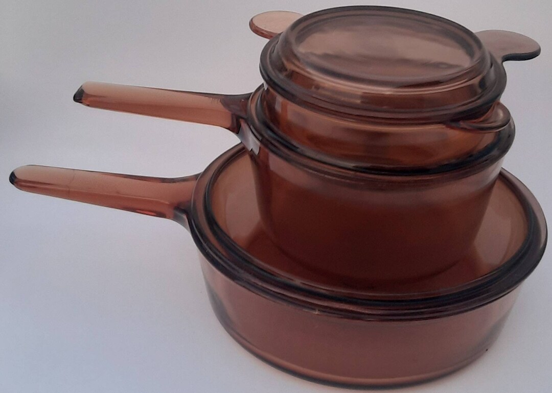 Corningware Visions Pots and Pans 6 Piece Set Vintage - Etsy