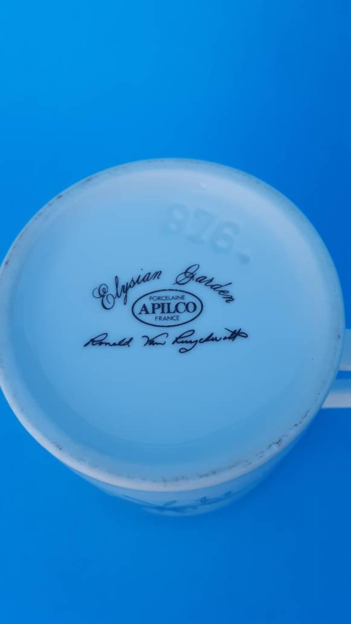 Apilco France Elysian Gardens Mug 12 Oz Prunus Dulcis Pink Flowers ...