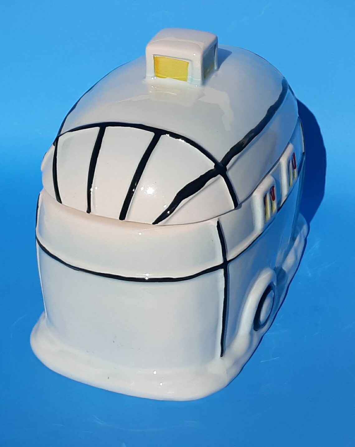 RV Camper White Cookie Jar Vintage Camping Adorable Unique Decor - Etsy