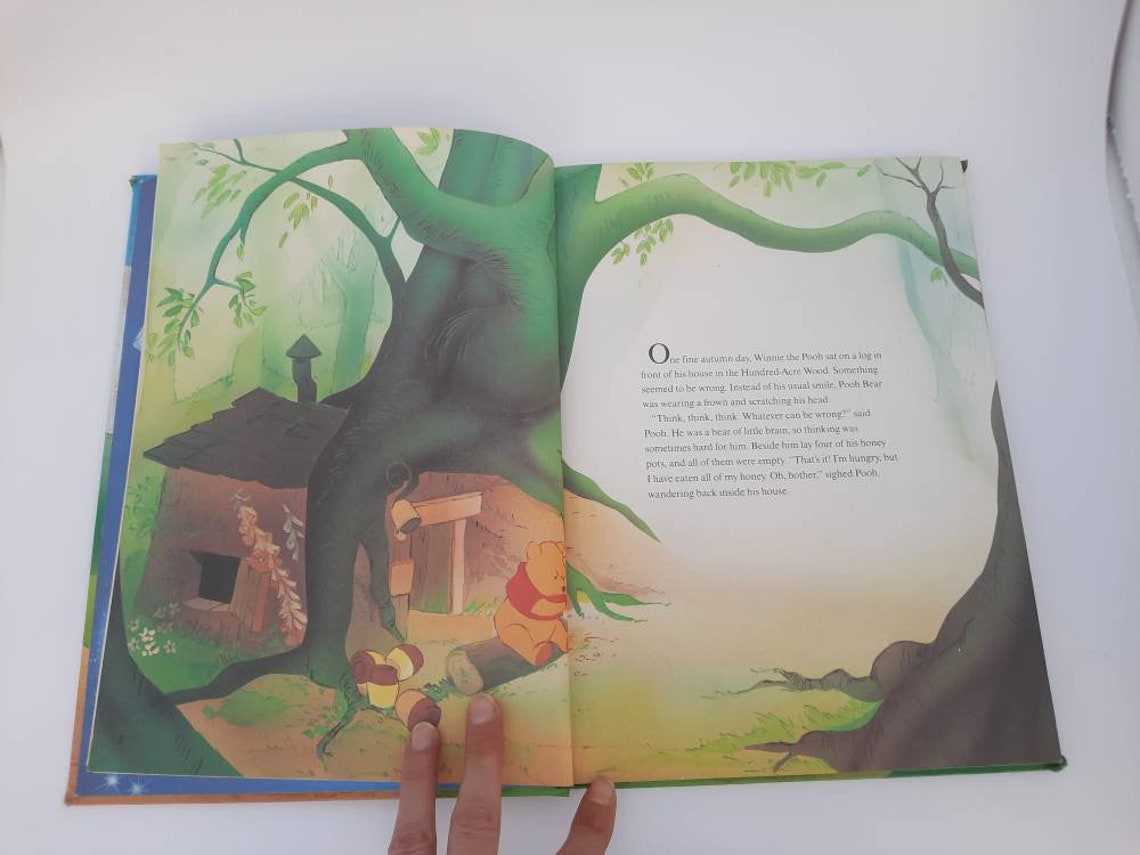 Disney's Winnie the Pooh Mouse Works Hard Back Book 1996 Vintage - Etsy