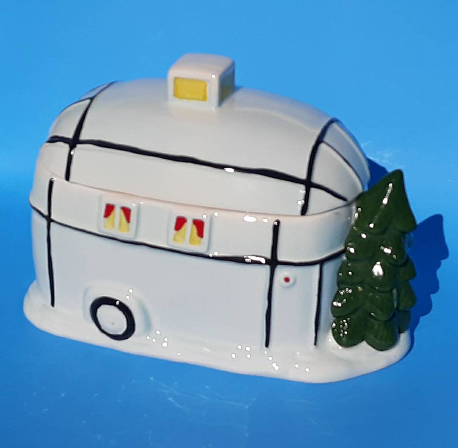 RV Camper White Cookie Jar Vintage Camping Adorable Unique Decor - Etsy