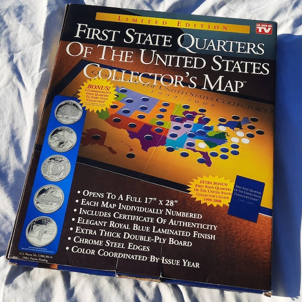 Quarter Map States - Etsy