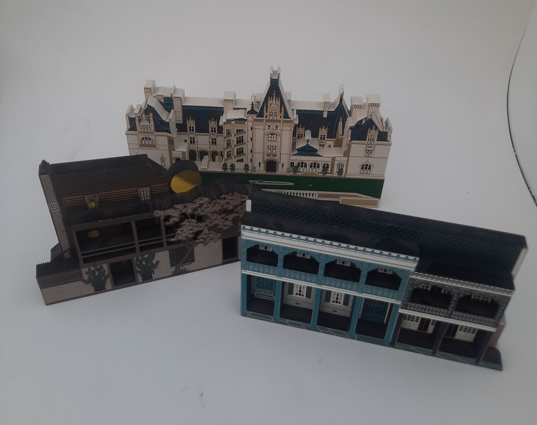 Vintage Shelia's Collectible Houses Lot of 3 - Etsy