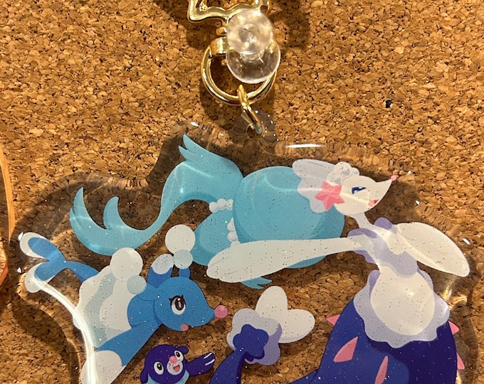 Primarina Family Glitter Charm - Etsy