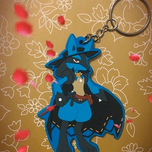 Costumed Lucario PVC Keychains - Etsy