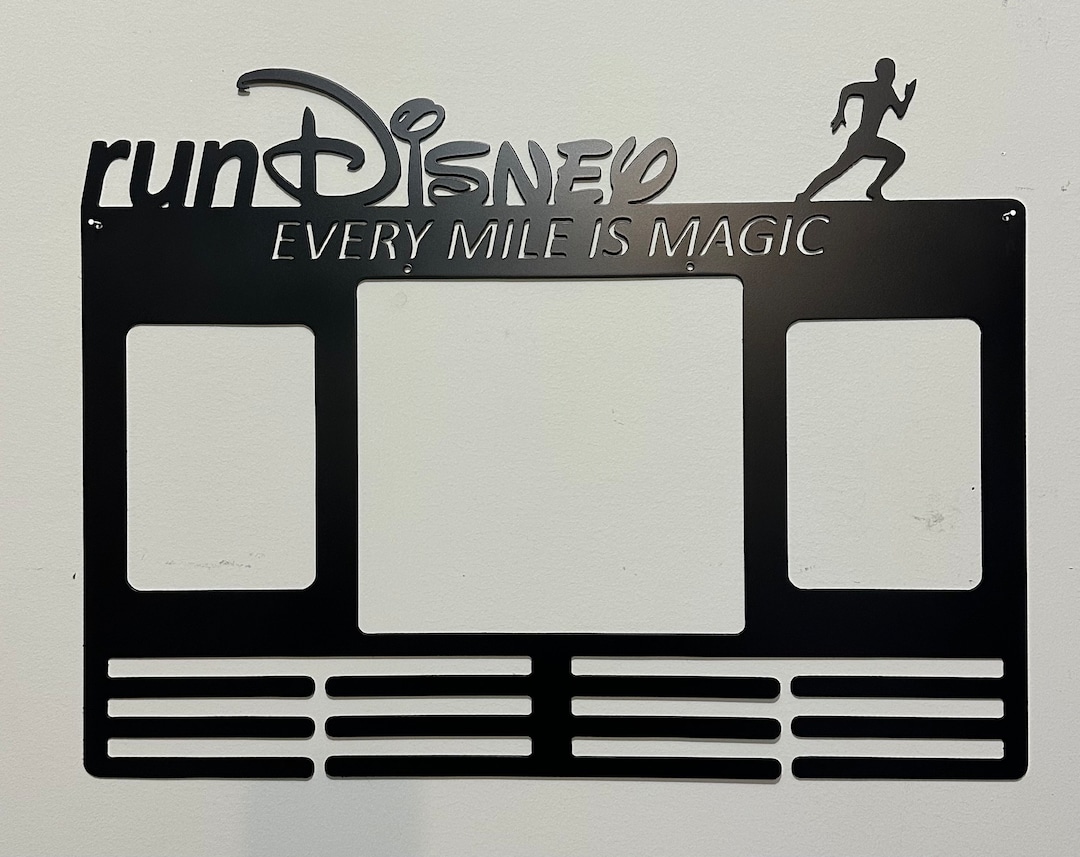 Rundisney Bib, Medal, and Picture Display - Etsy