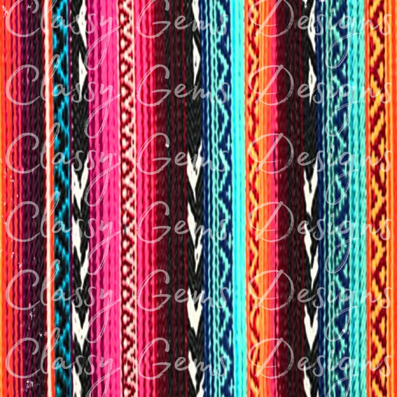 Digital Paper Mexican Serape Design Jpeg Formatinstant - Etsy