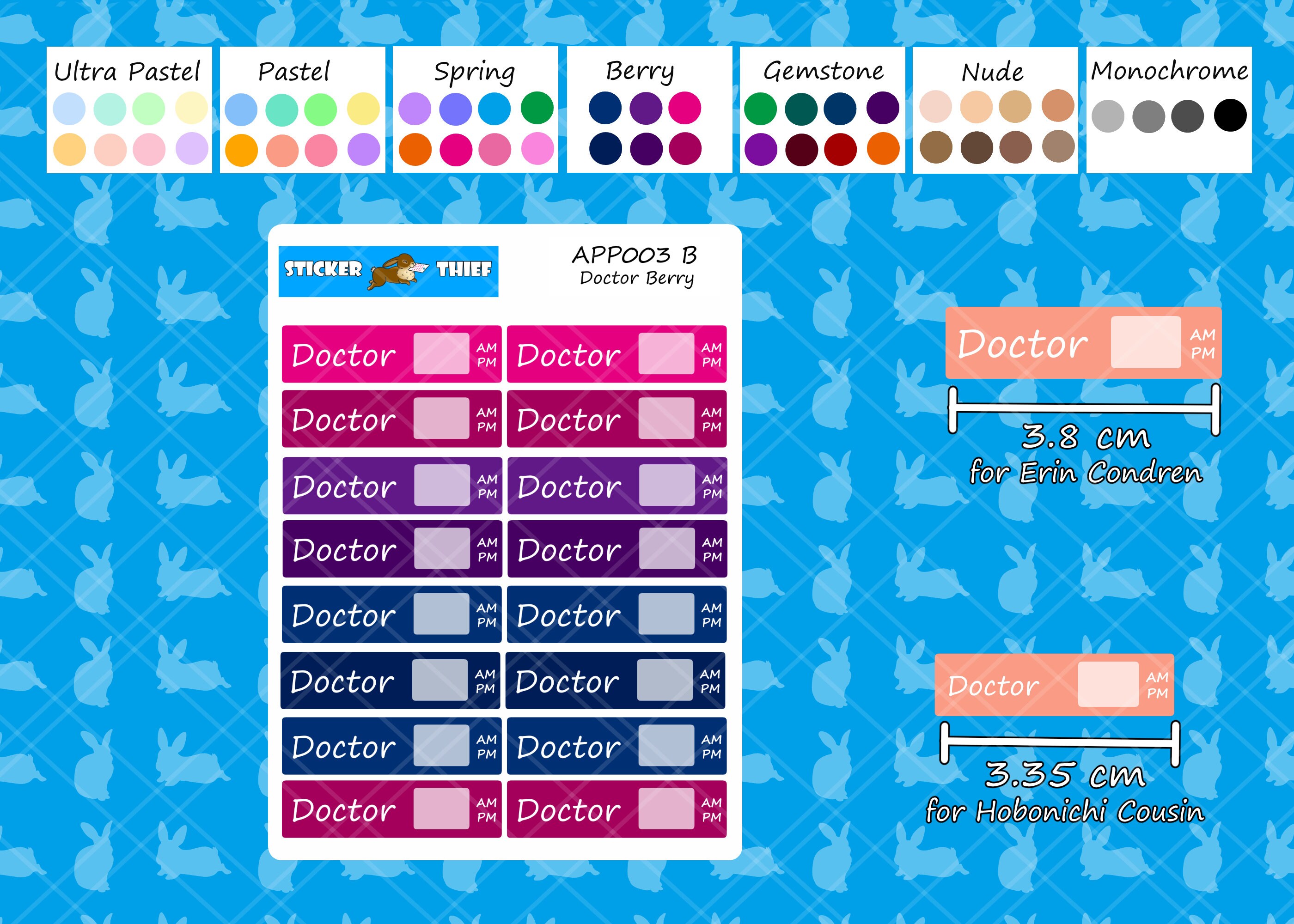 Materials Blood Test Appointment Planner Sticker For Hobo Cousin or ...