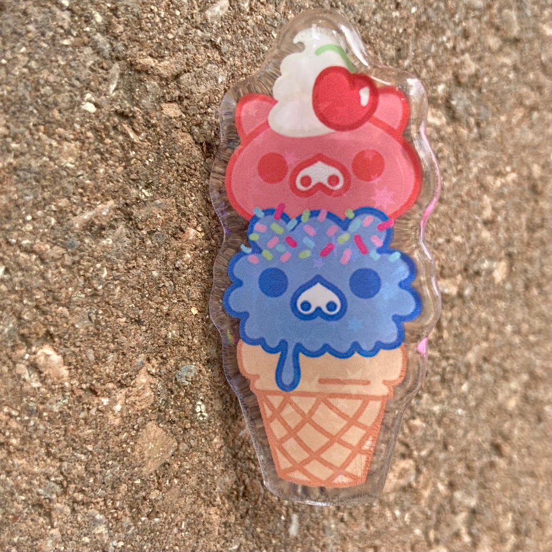 Piggy Ice Cream Pin - Etsy