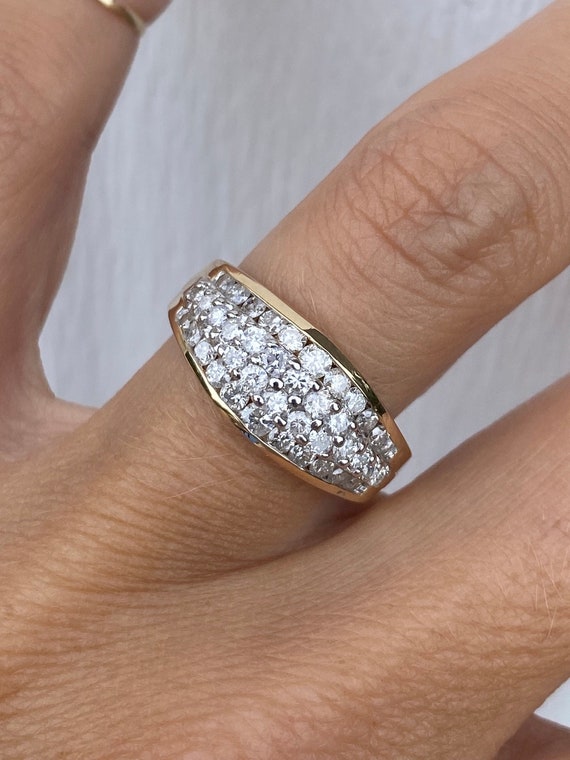 Round diamond four 4-row - Gem