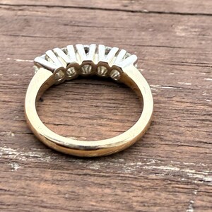 Very Sparky 1ctw 5 Diamond Wedding Anniversary Band Ring 14k Yellow ...