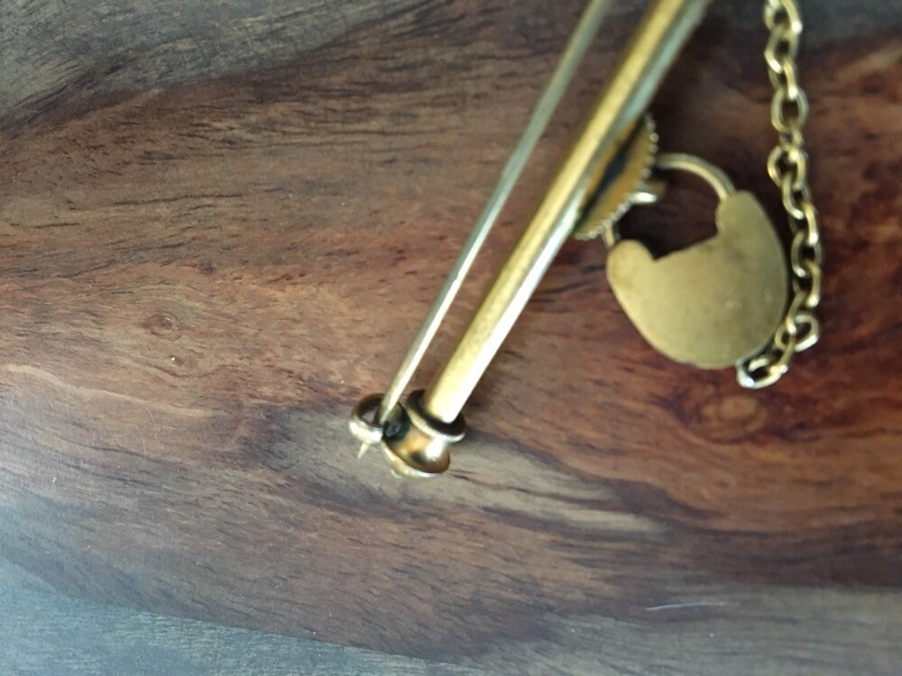 Victorian Antique Lock Locket Bar Pin Brooch - Etsy