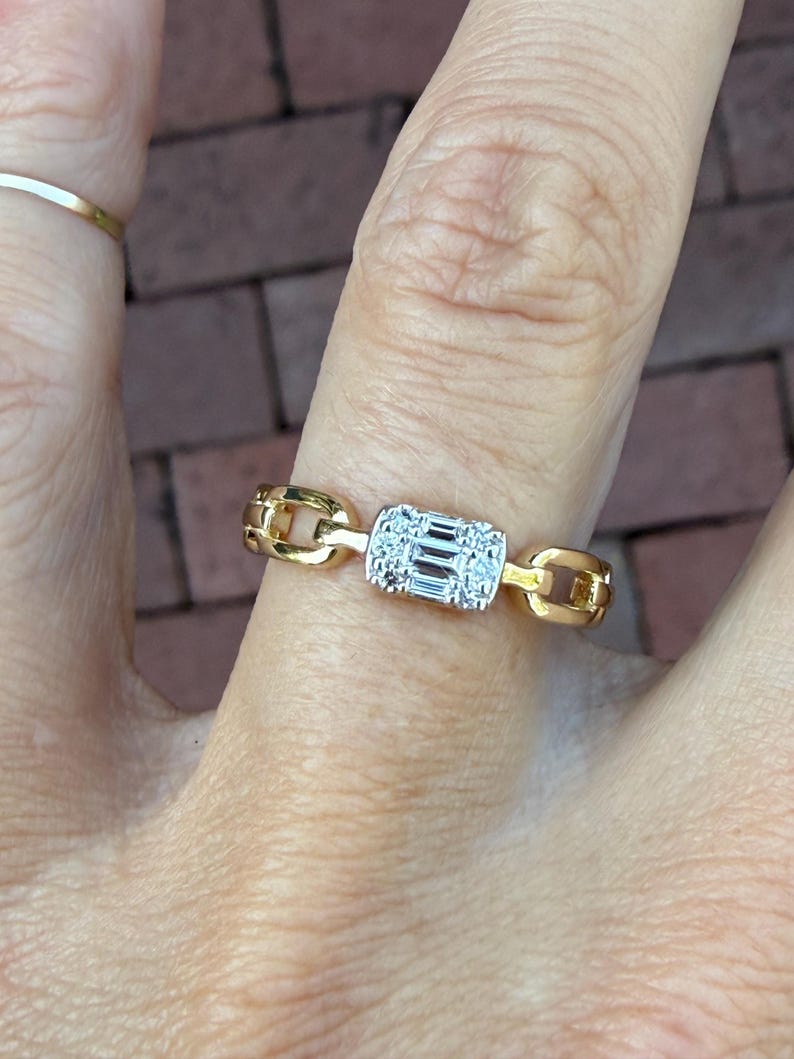 RESERVED FOR KATYA Payment 1 of 3 East West Natural Baguette Diamond ...