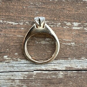 Natural Marquise Channel Set Round Diamond Engagement Ring 14k Yellow ...