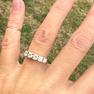 Very Sparky 1ctw 5 Diamond Wedding Anniversary Band Ring 14k Yellow ...